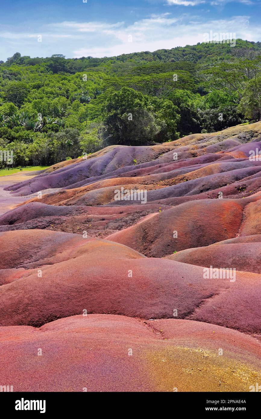 The Seven Coloured Earth, natural phenomenon near the village of ...