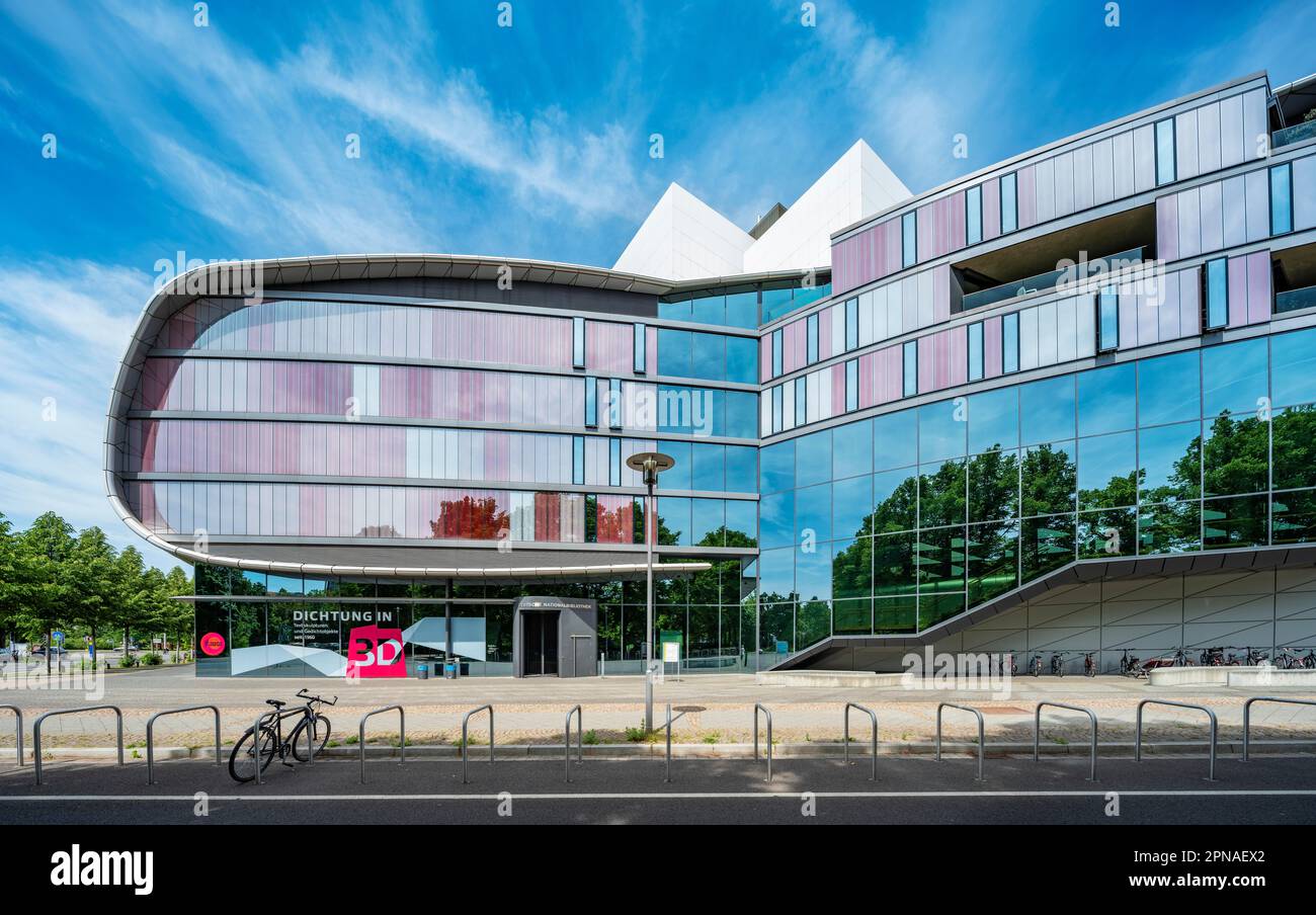 German Library, National Library, modern extension of the historic ...