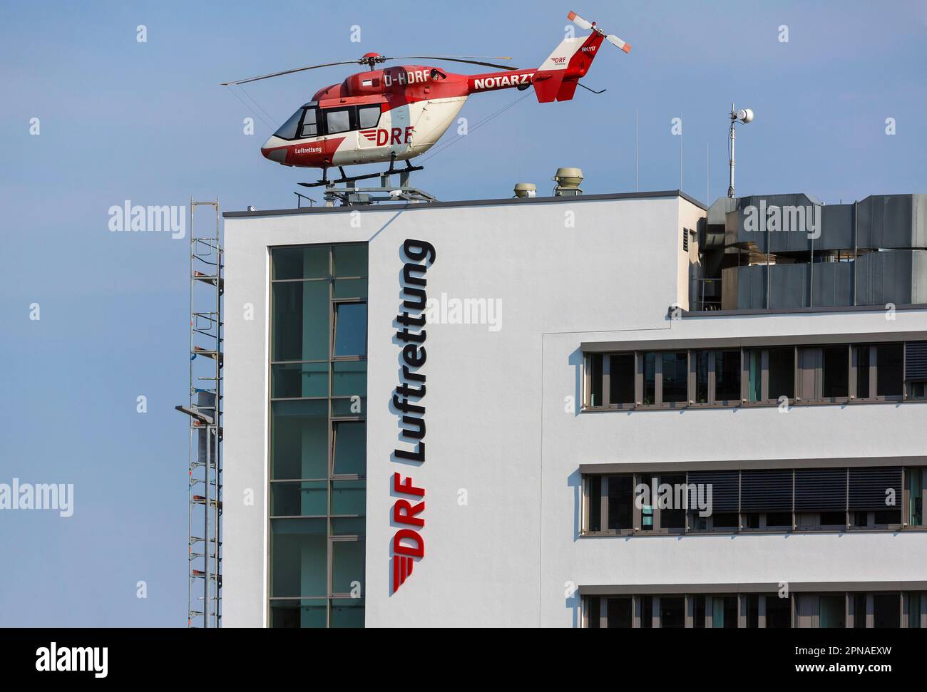 DRF Luftrettung, headquarters at Stuttgart Airport with rescue ...