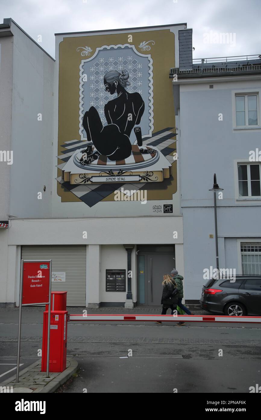 Mural Supreme Being by Christian Kraemer aka DOME 2019, streetart ...
