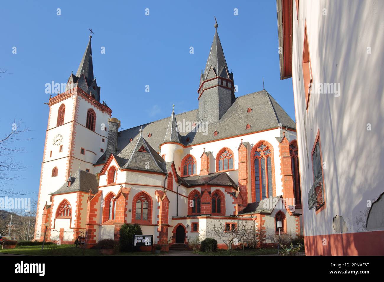UNESCO Romanesque Basilica of St. Martin, Upper Middle Rhine Valley ...