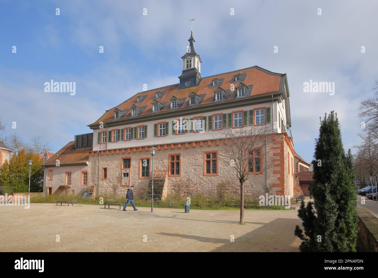 Palatine castle built 15th century at Wendelinuspark, Gross-Umstadt ...