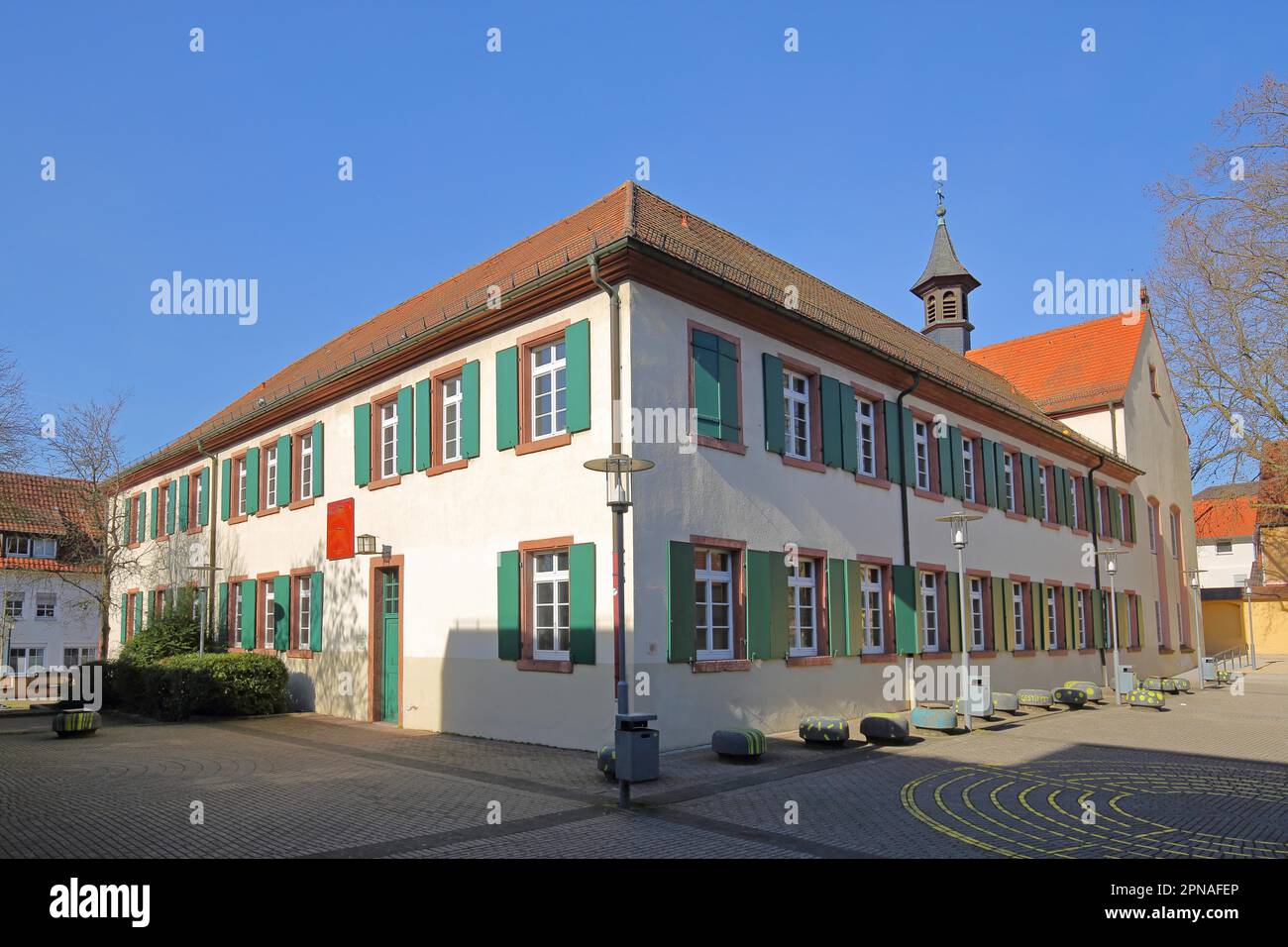 Former baroque Capuchin monastery and present-day grammar school ...