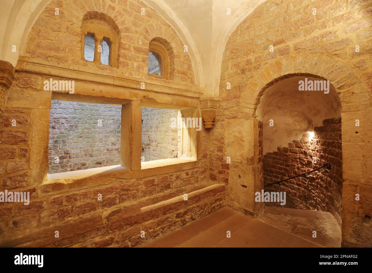 Changing room and antechamber of the mikvah, Jewish ritual bath ...