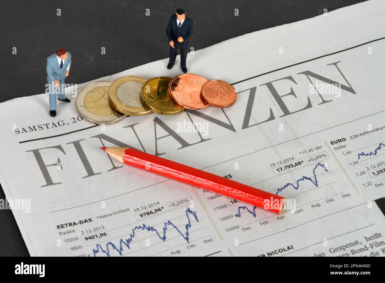 Newspaper, Stock Exchange Section, Finance Stock Photo - Alamy