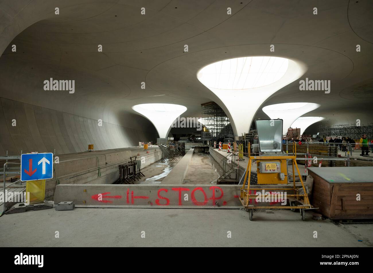 Calyx supports in the future track area, Construction Site Open Day ...