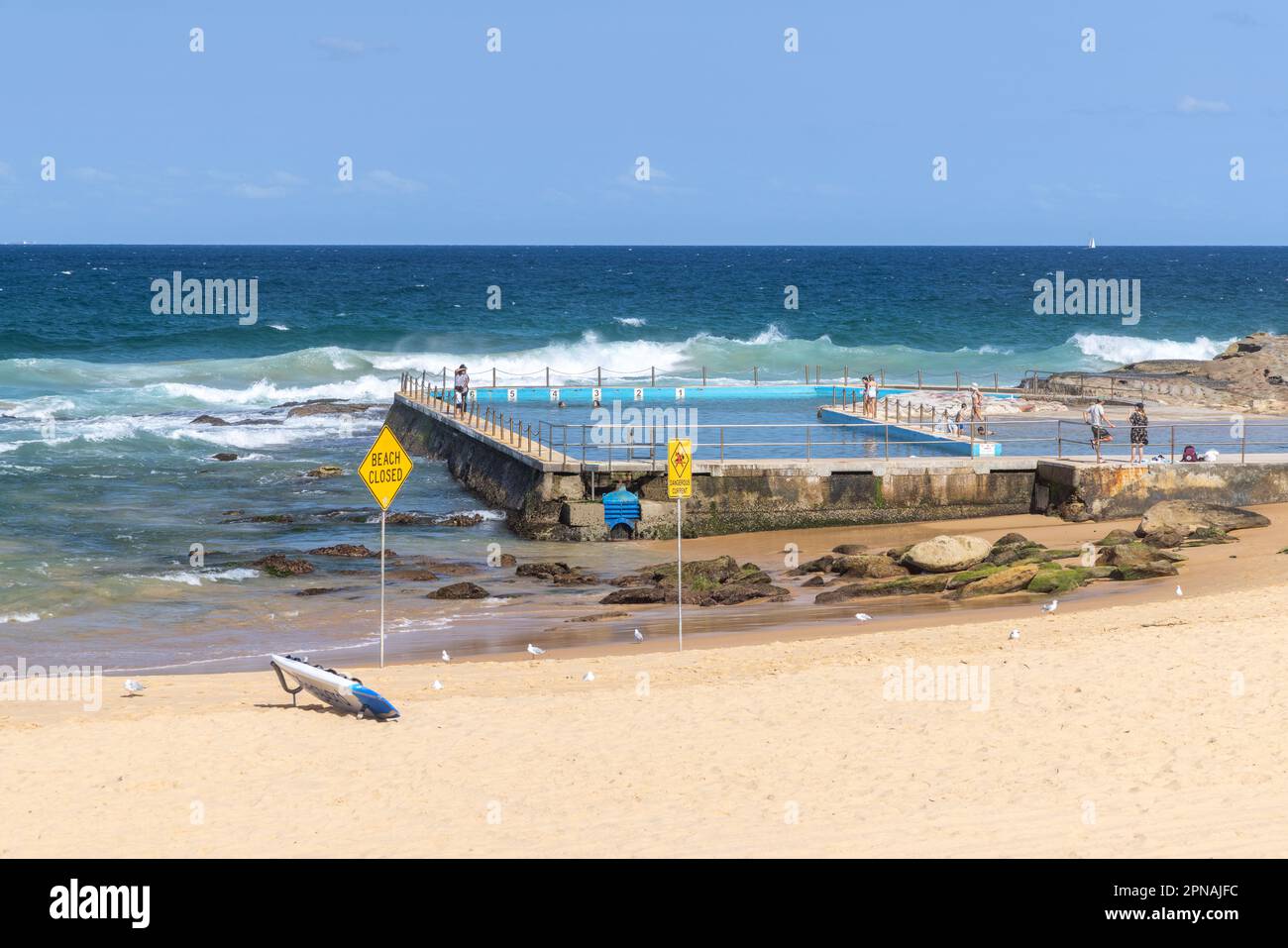 South Curl Curl rock pools, ocean swimming pools Stock Photo - Alamy