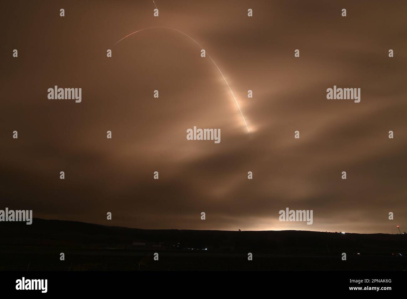 A SpaceX Falcon 9 Transporter-7 launch on Friday, Apr. 14, 2023 in ...