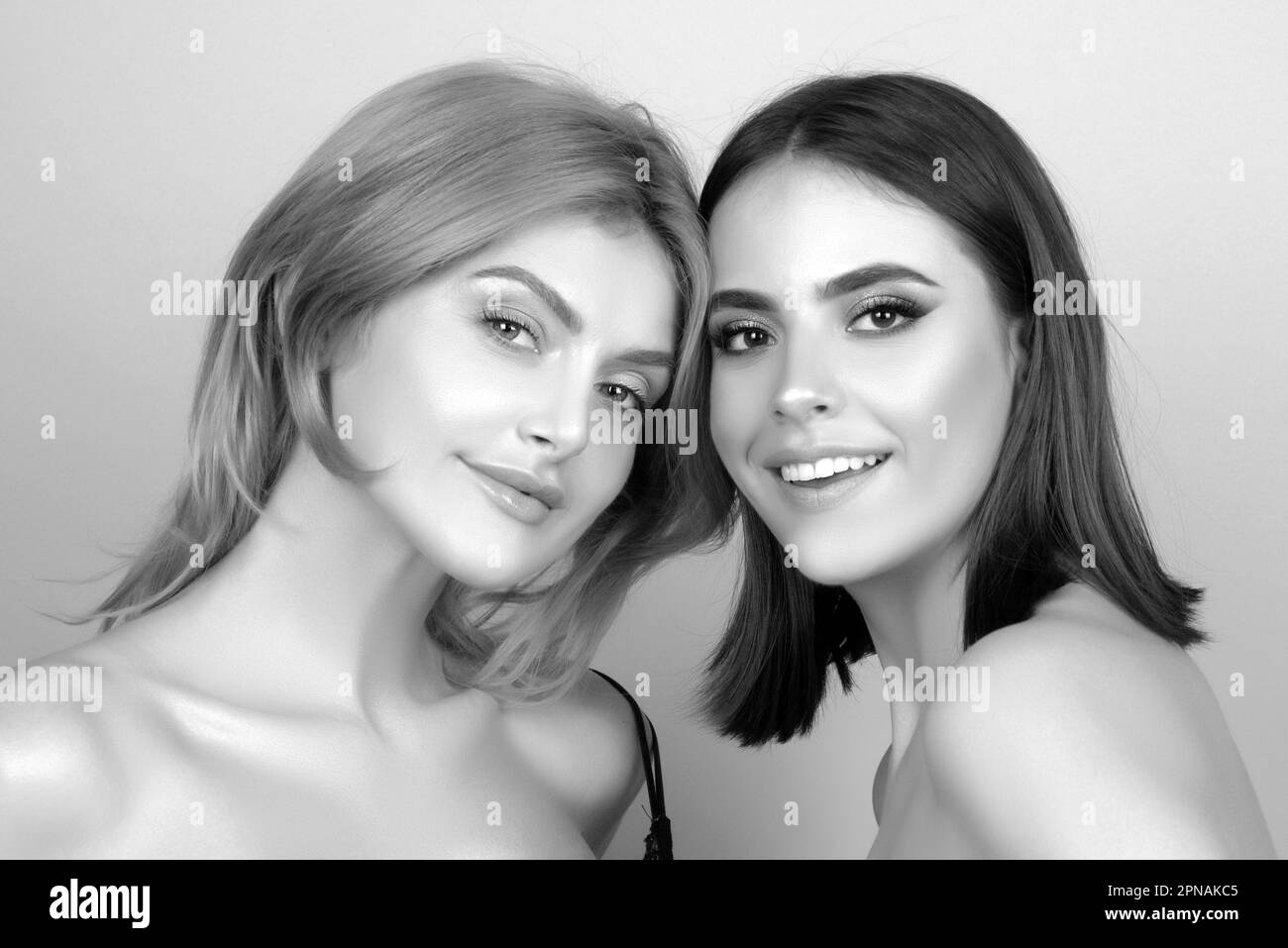Beauty portrait of beautiful female girl models Stock Photo - Alamy