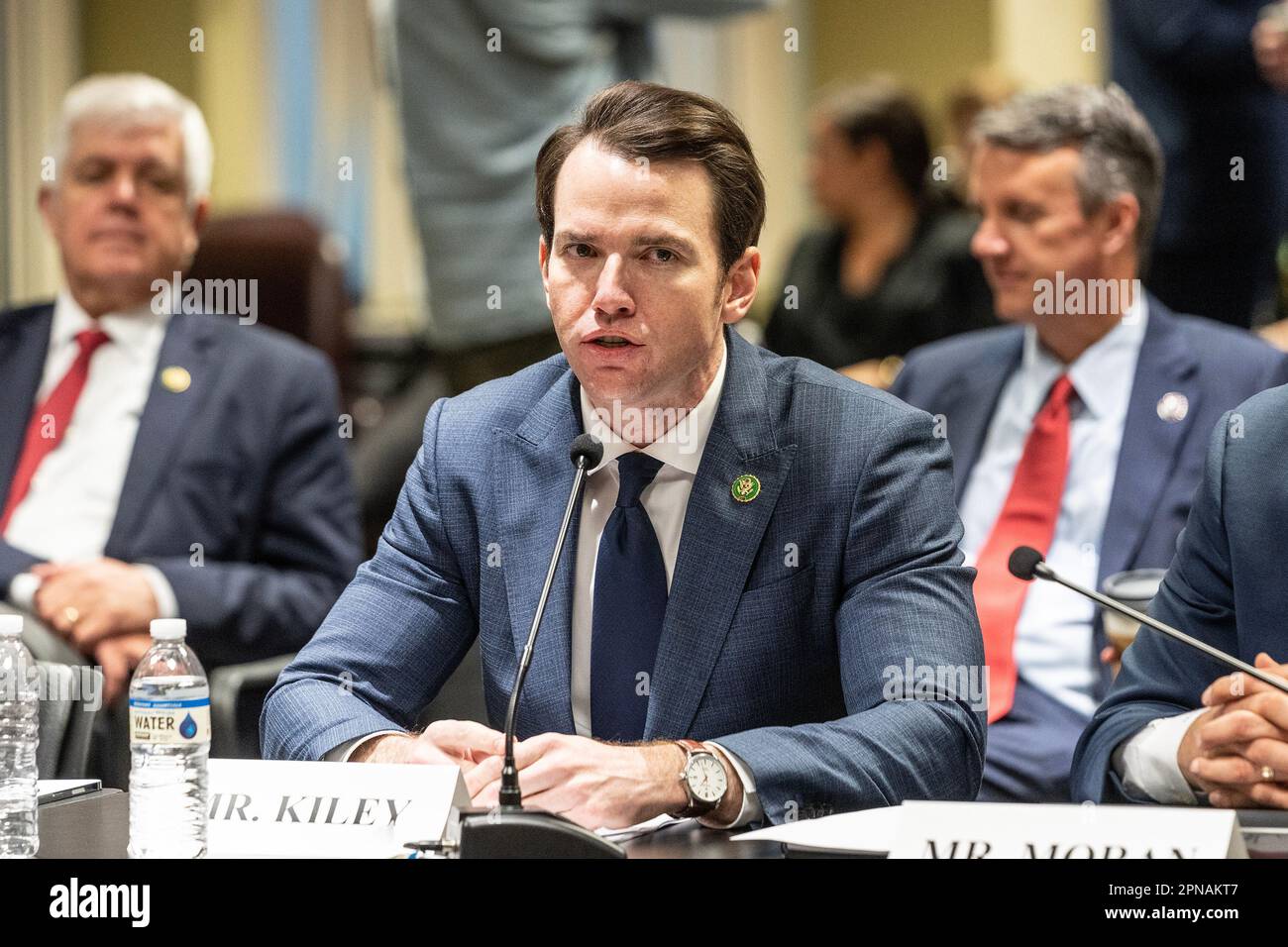 New York, USA. 17th Apr, 2023. Congressman Kevin Kiley (R) speaks ...