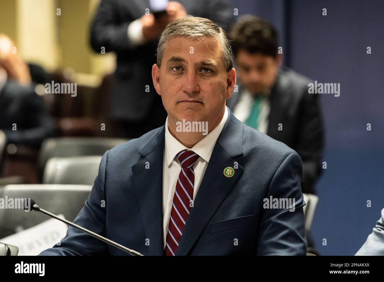 New York, USA. 17th Apr, 2023. Congressman Nathaniel Moran (R) attends ...