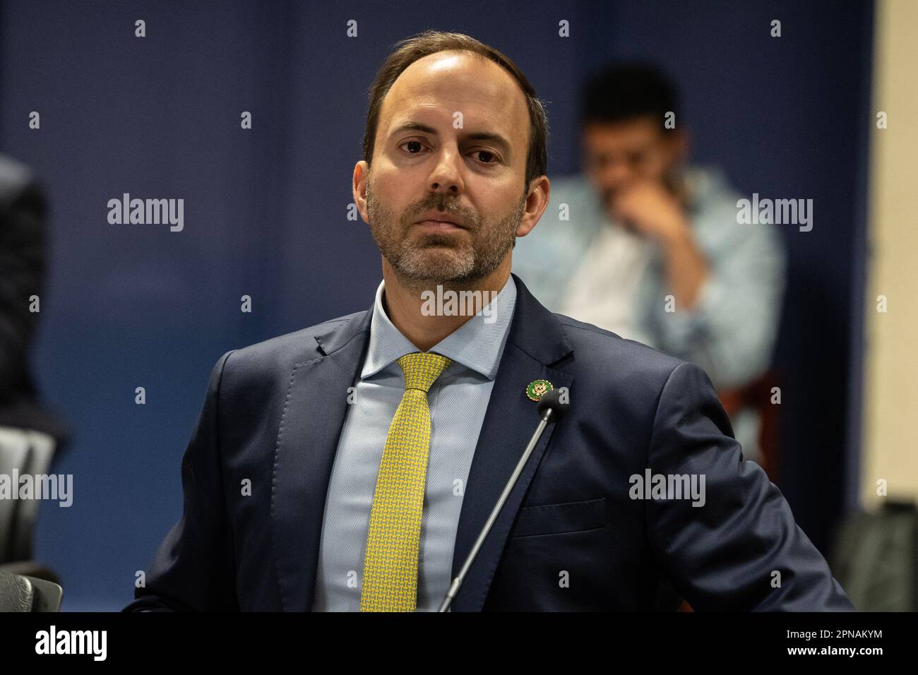 New York, USA. 17th Apr, 2023. Congressman Lance Gooden (R) attends ...