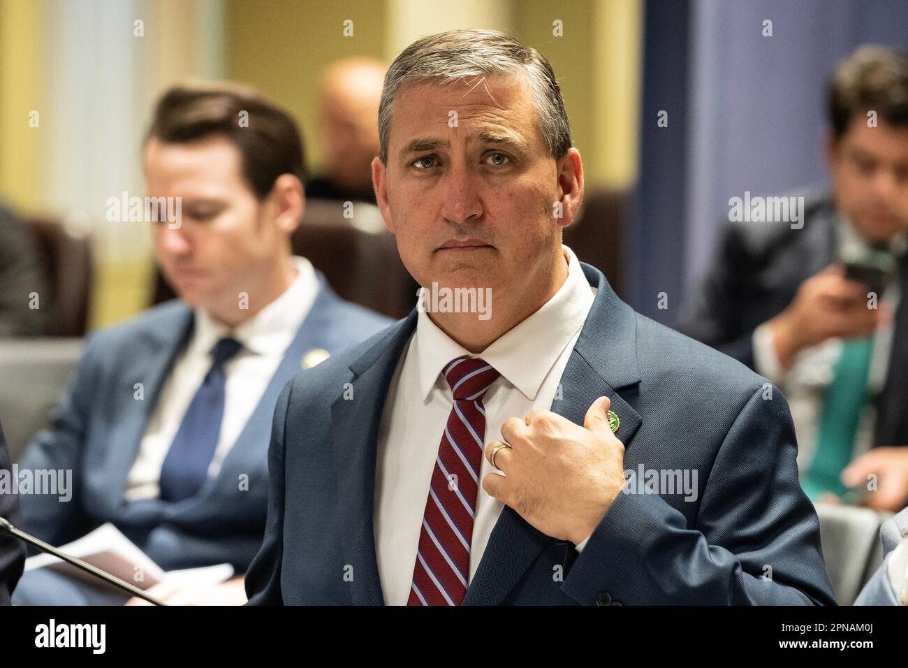 New York, USA. 17th Apr, 2023. Congressman Nathaniel Moran (R) attends ...