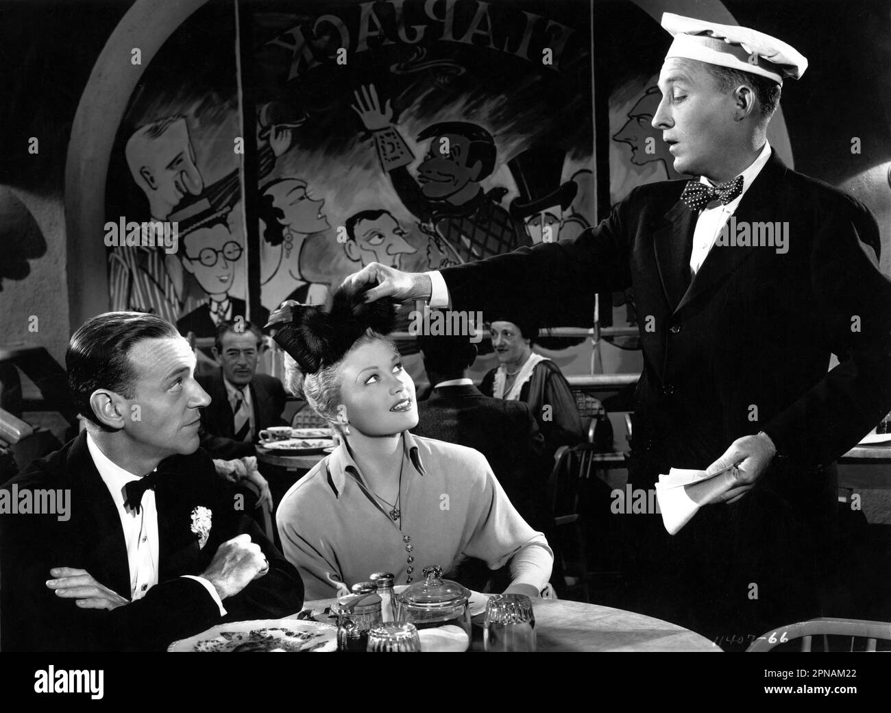 FRED ASTAIRE JOAN CAULFIELD and BING CROSBY in BLUE SKIES 1946 director ...