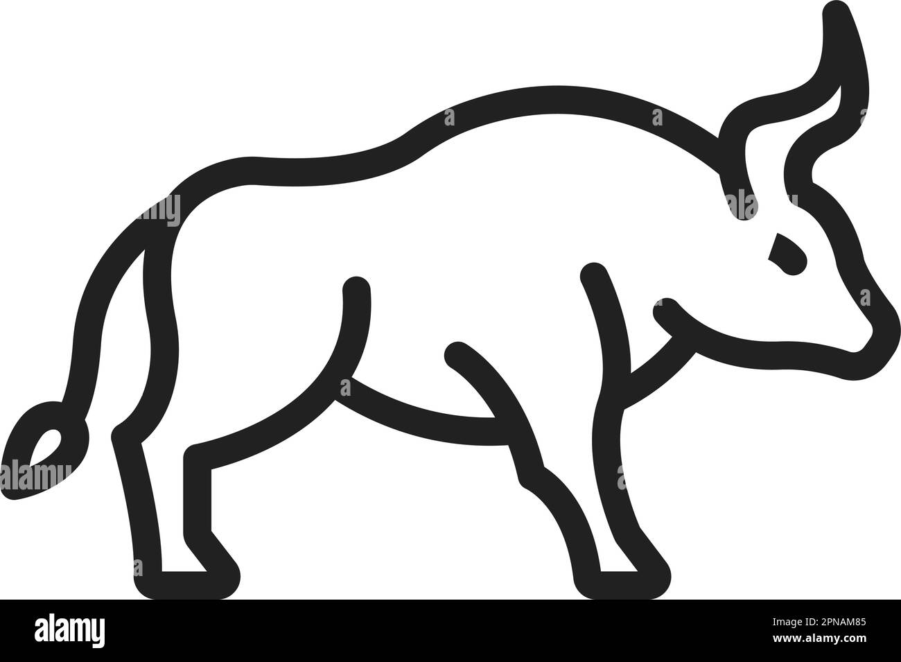 Buffalo icon vector image. Suitable for mobile apps, web apps and print ...