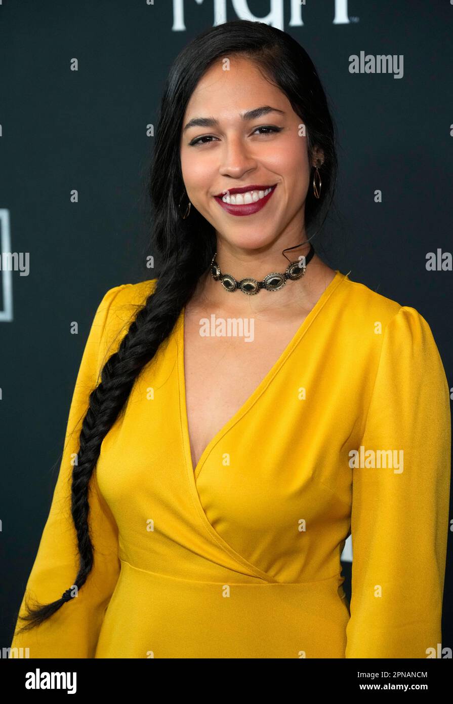 Stephanie Hoston poses at the premiere of the film "The Covenant ...