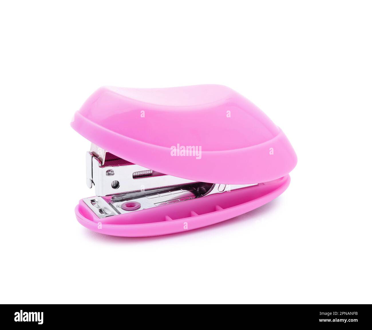 Pink stapler isolated on white background Stock Photo - Alamy