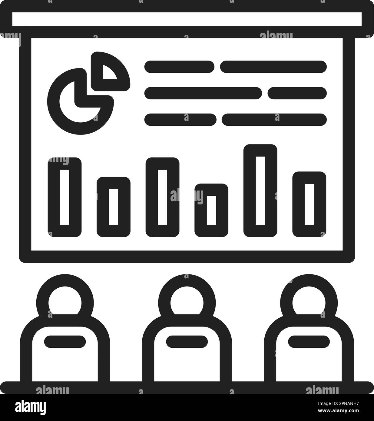 Business Presentation icon vector image. Suitable for mobile apps, web apps and print media ...