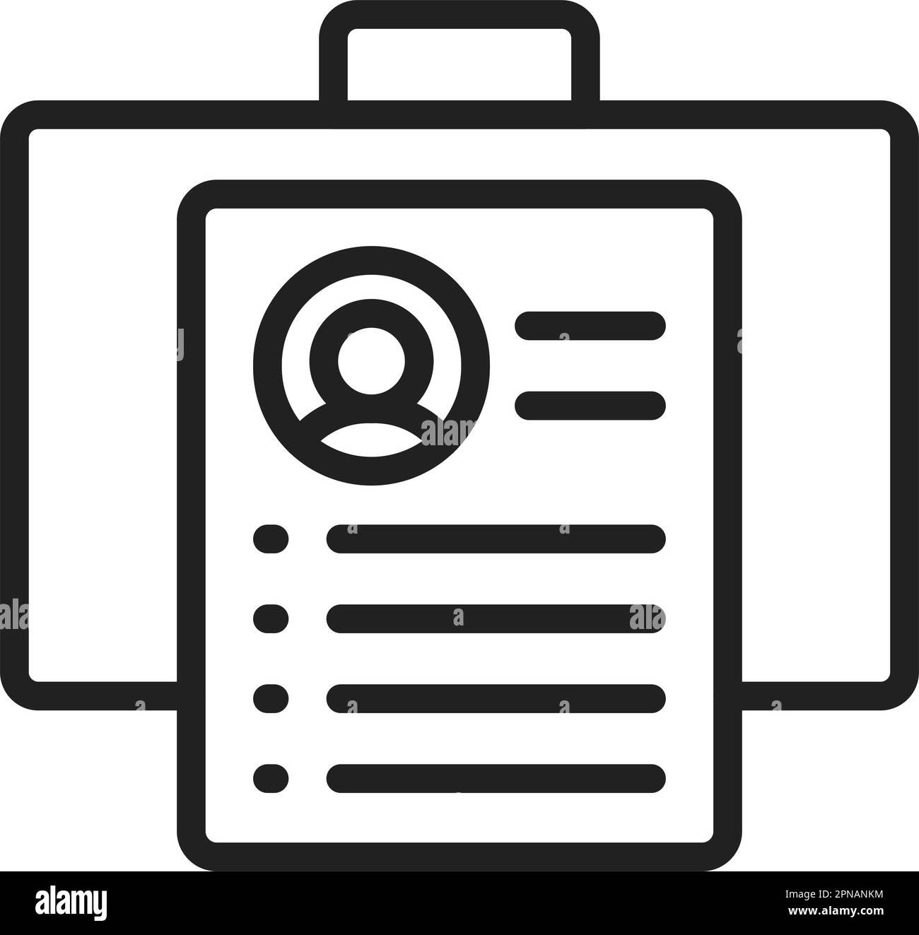 Business Profile icon vector image. Suitable for mobile apps, web apps ...