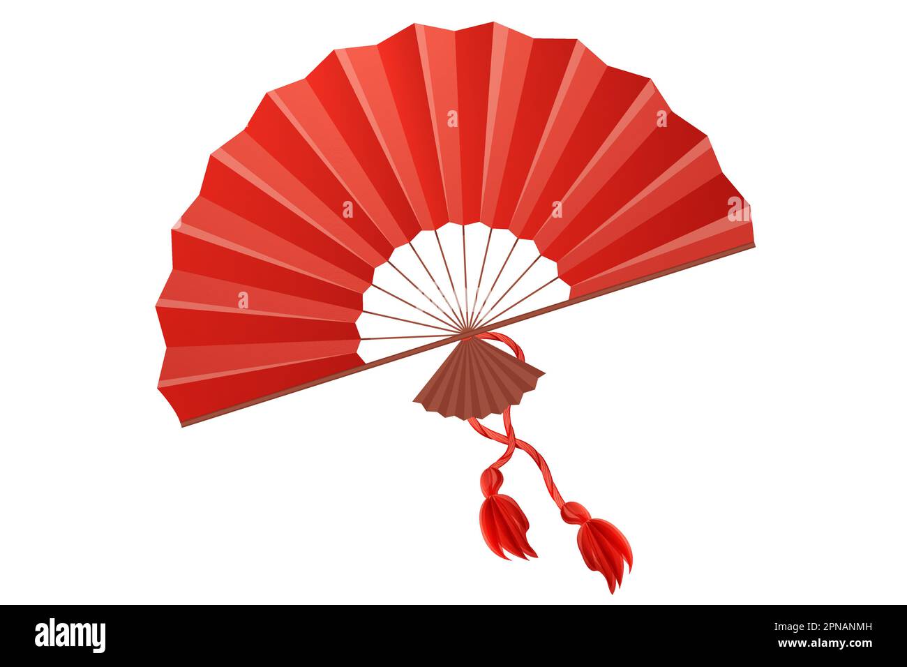 Japan traditional fan, hand accessory with wooden details with fringe ...
