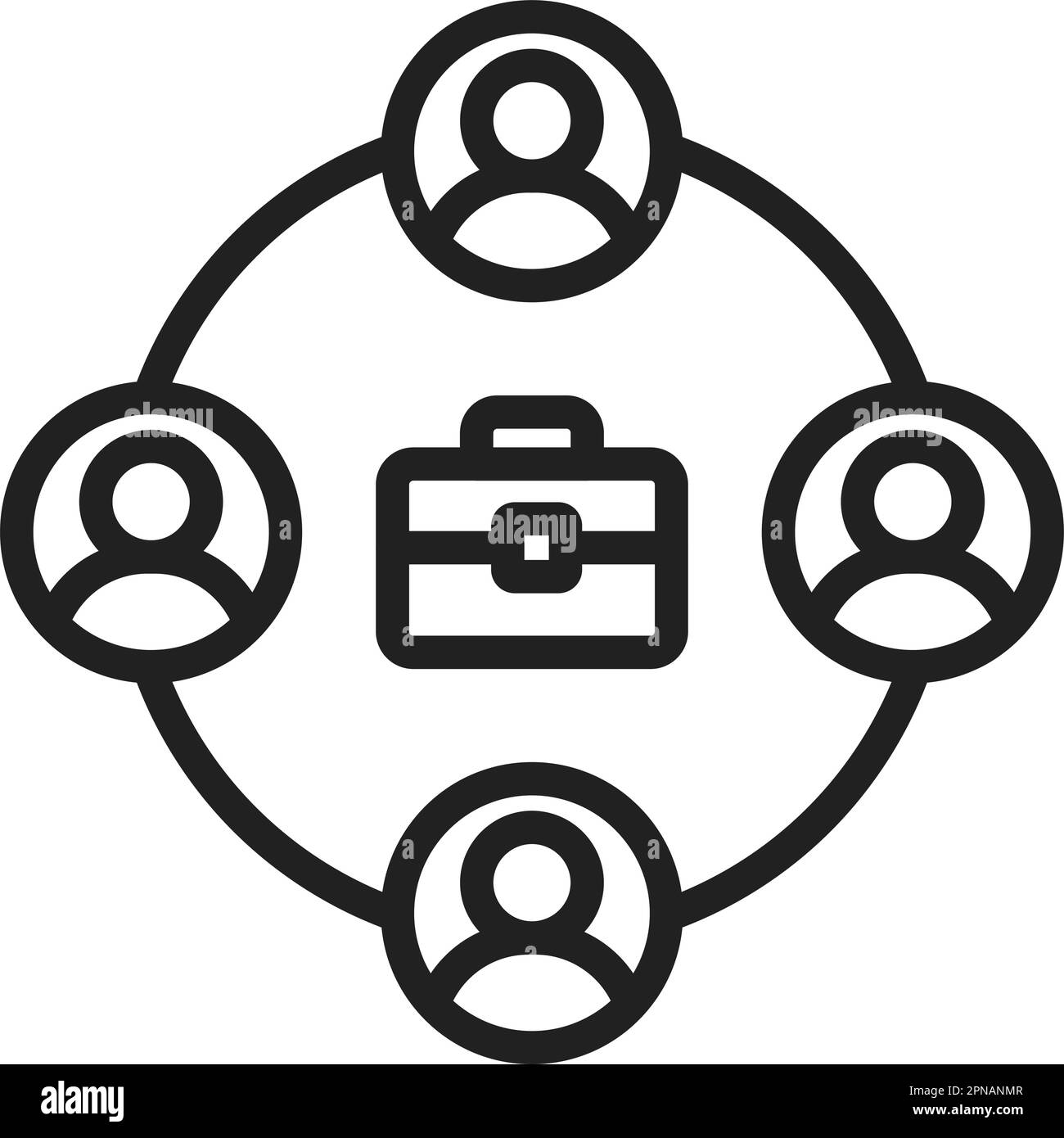 Business Relationship icon vector image. Suitable for mobile apps, web apps and print media ...