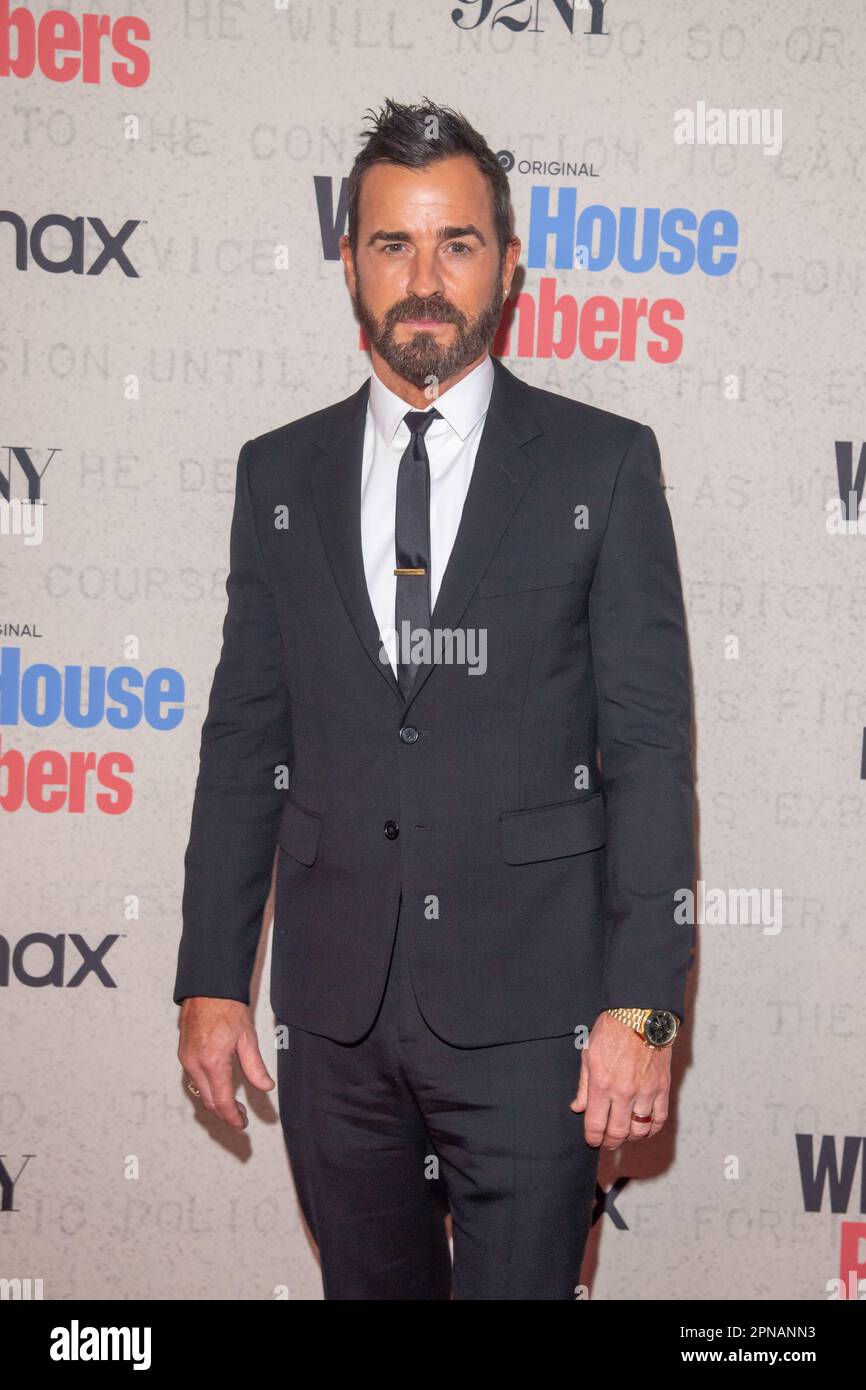 NEW YORK, NEW YORK - APRIL 17: Justin Theroux attends HBO's "White ...