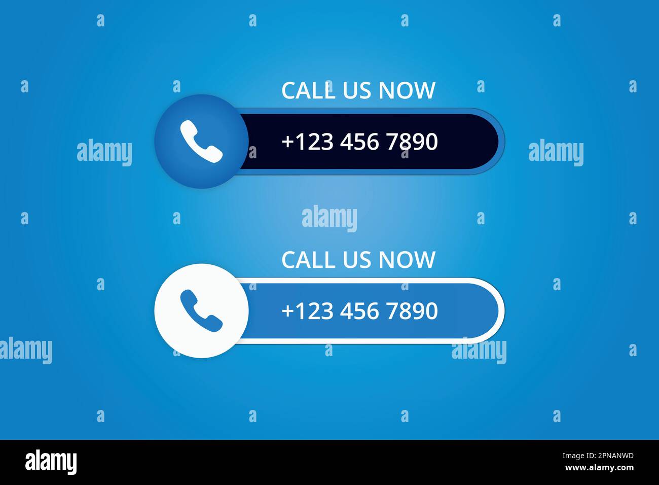 call us now mobile call button with subscriber number vector Stock ...