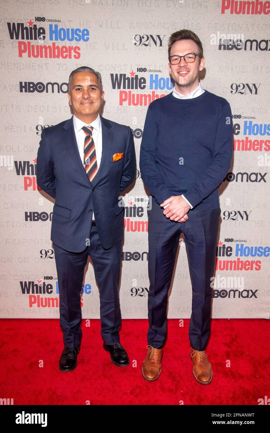 NEW YORK, NEW YORK - APRIL 17: Mark Roybal (L) attends HBO's "White ...