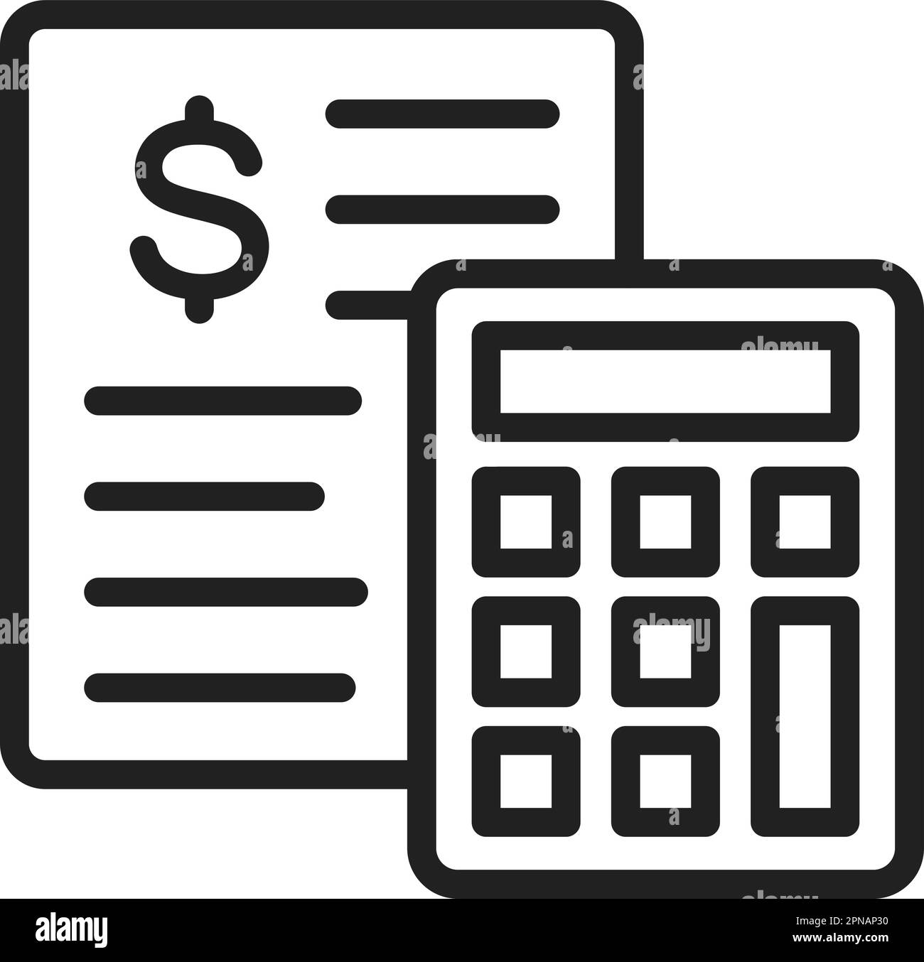 Calculations Icon Vector Image Suitable For Mobile Apps Web Apps And Print Media Stock Vector