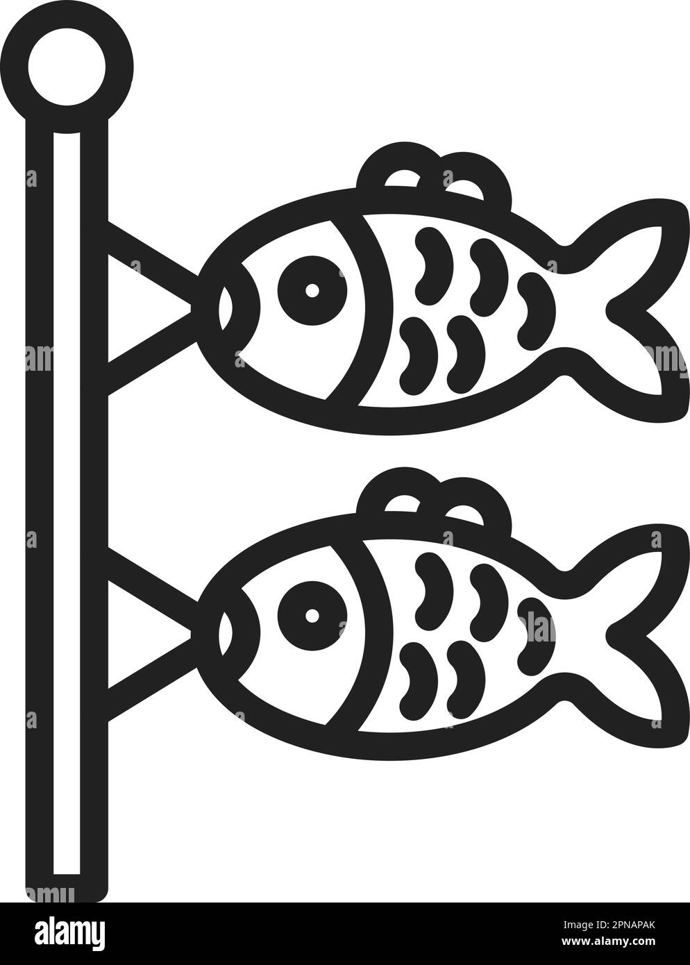 Carp Streamer icon vector image. Suitable for mobile apps, web apps and ...