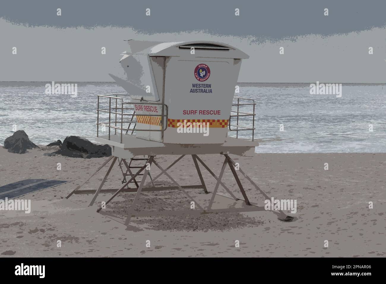 Rescue platform beach western australia hi-res stock photography and ...