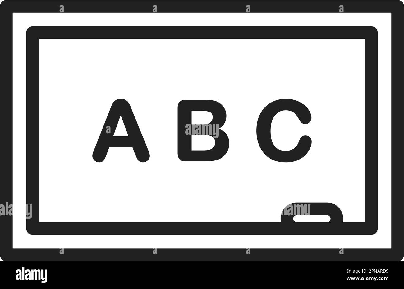 Classroom Board icon vector image. Suitable for mobile apps, web apps and print media Stock ...