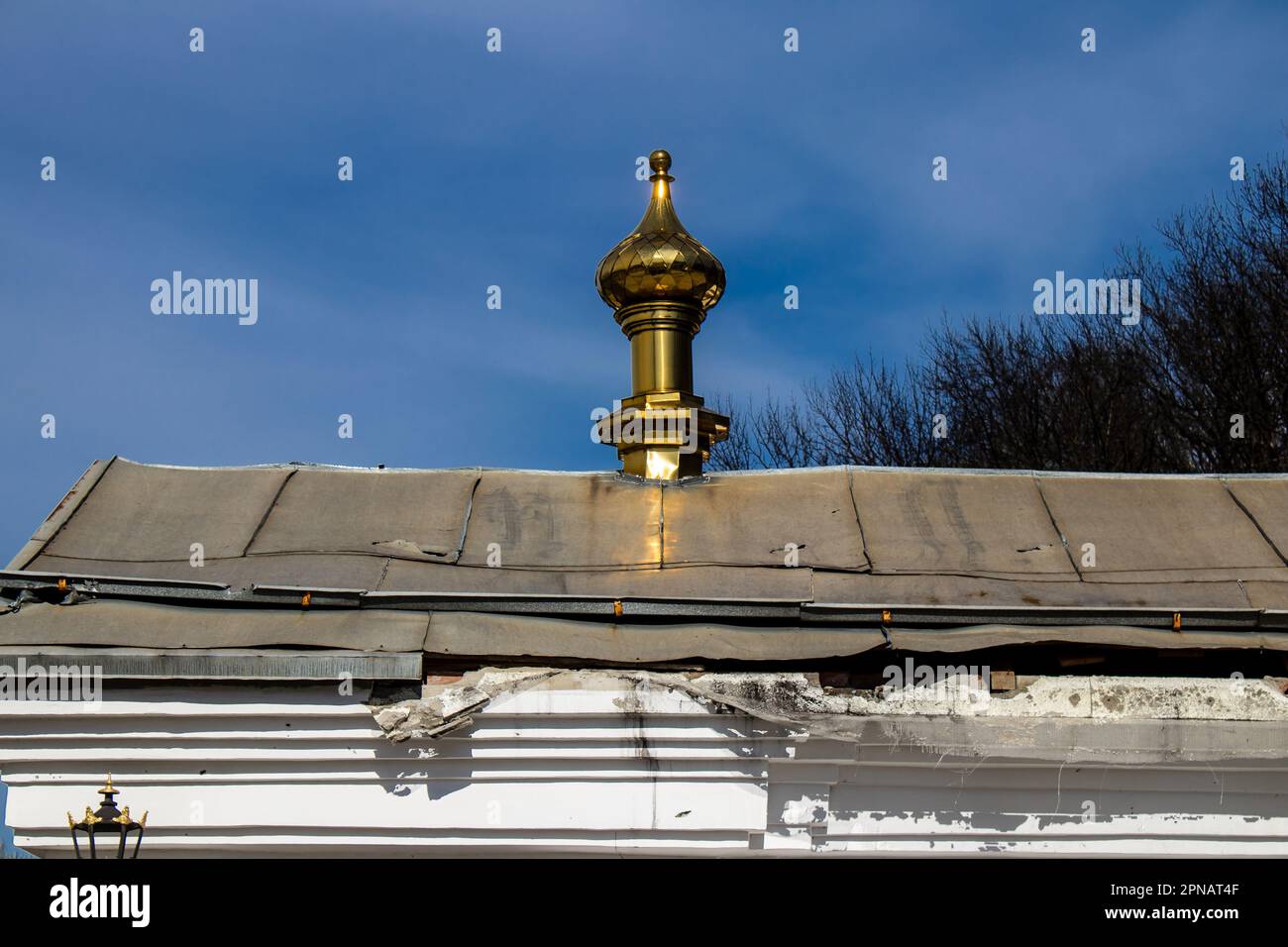 The Svyatohirsk Laura Monastery was damaged by shrapnel from the ...