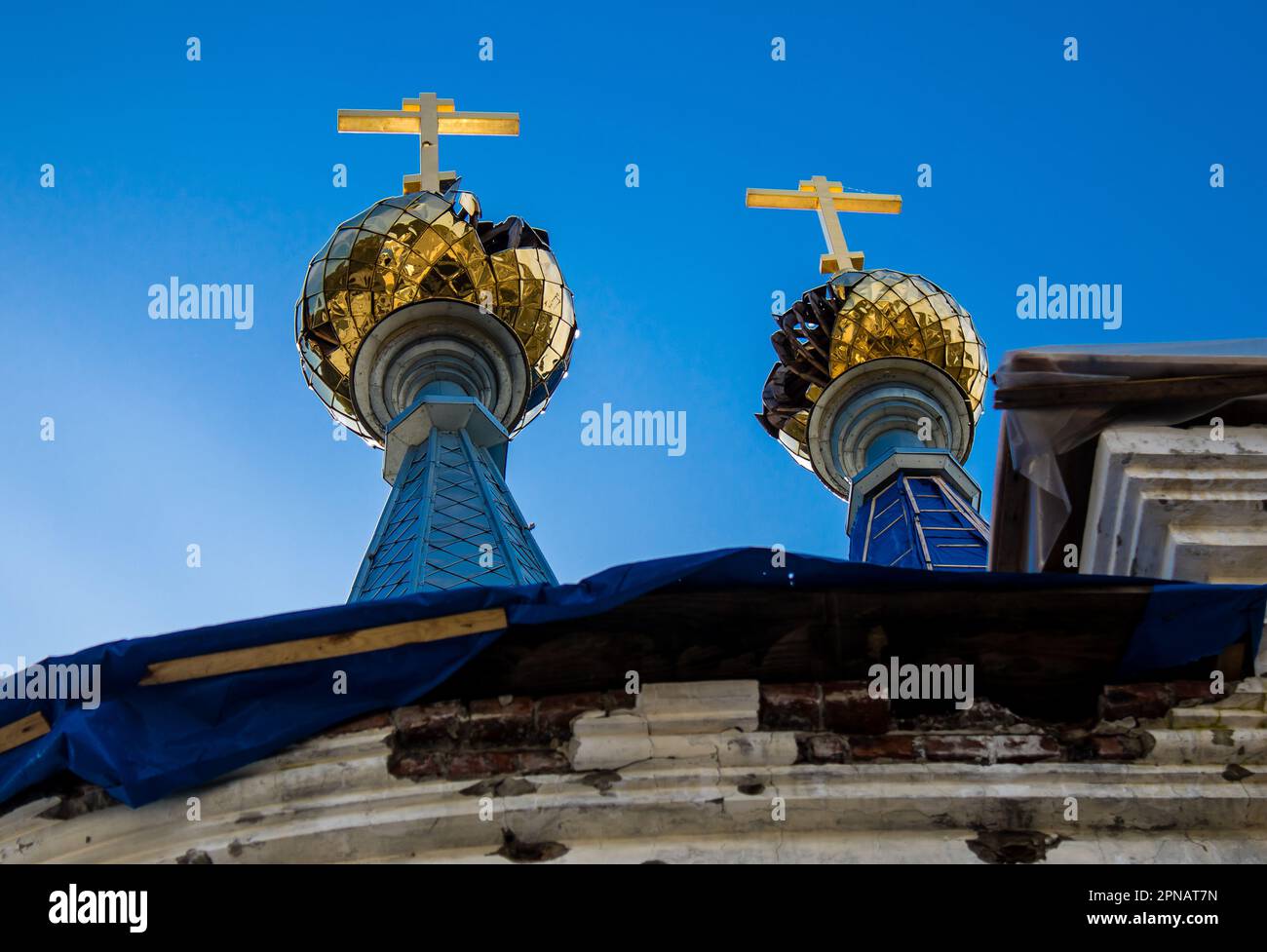 The Svyatohirsk Laura Monastery was damaged by shrapnel from the ...