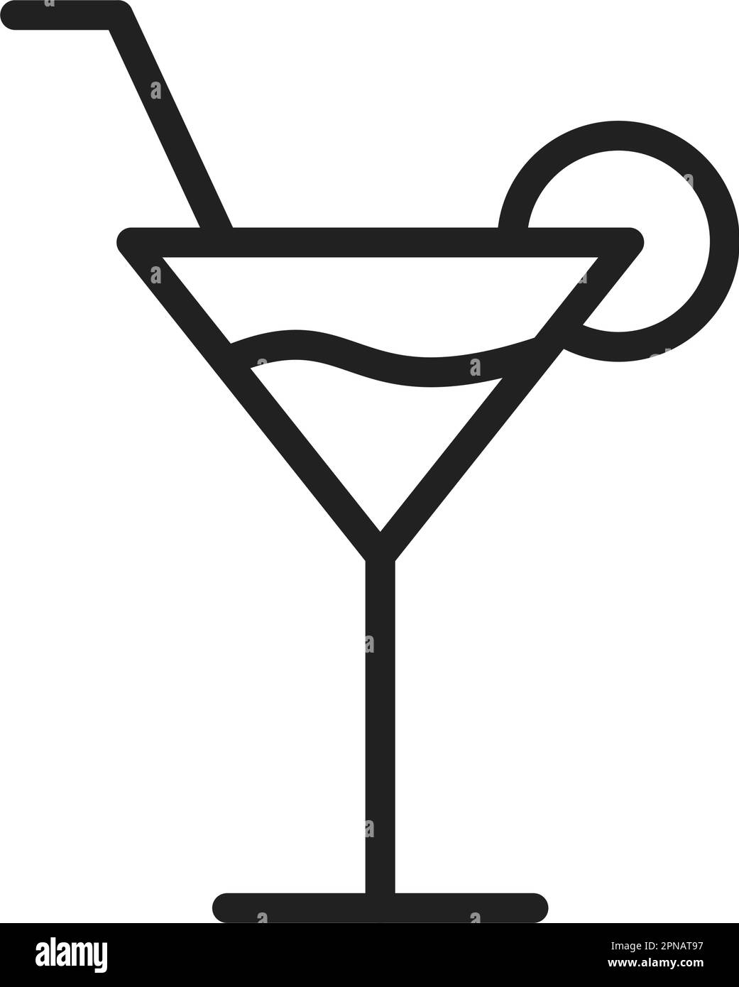 Cocktail icon vector image. Suitable for mobile apps, web apps and ...