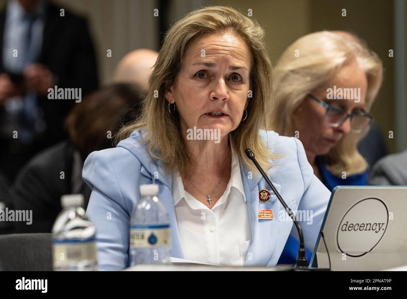 New York, USA. 17th Apr, 2023. Congresswoman Madeleine Dean (D) attends ...