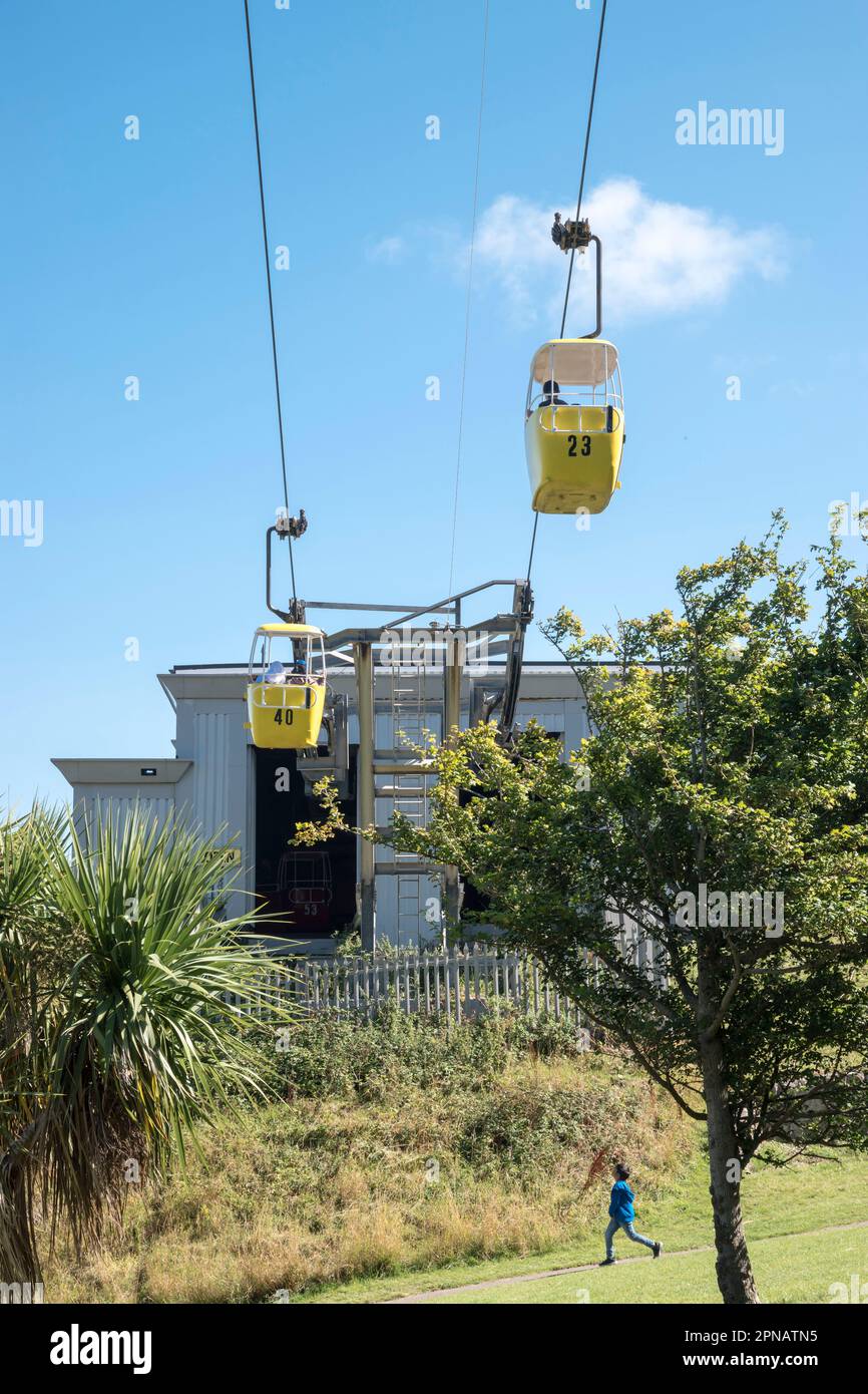 Llandudno Happy valley Cable car on the Great Ormes head on the North ...
