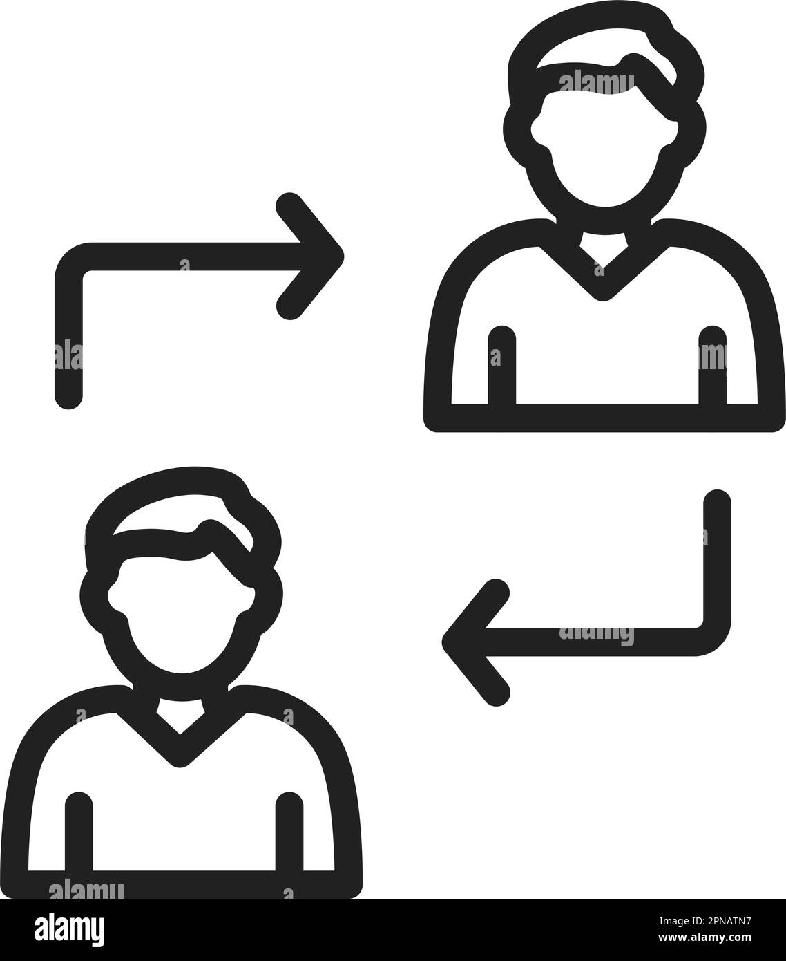 Collaboration icon vector image. Suitable for mobile apps, web apps and print media Stock Vector ...