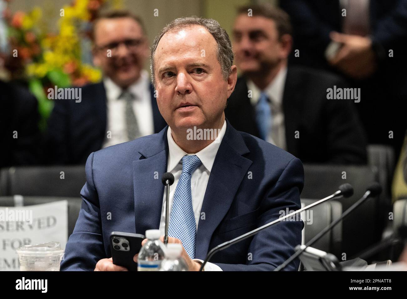 New York, USA. 17th Apr, 2023. Congressman Adam Schiff (D) attends ...