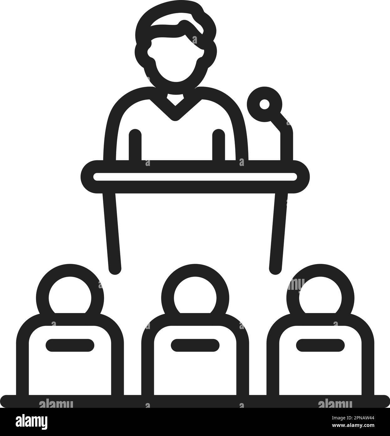 Conference icon vector image. Suitable for mobile apps, web apps and print media Stock Vector ...