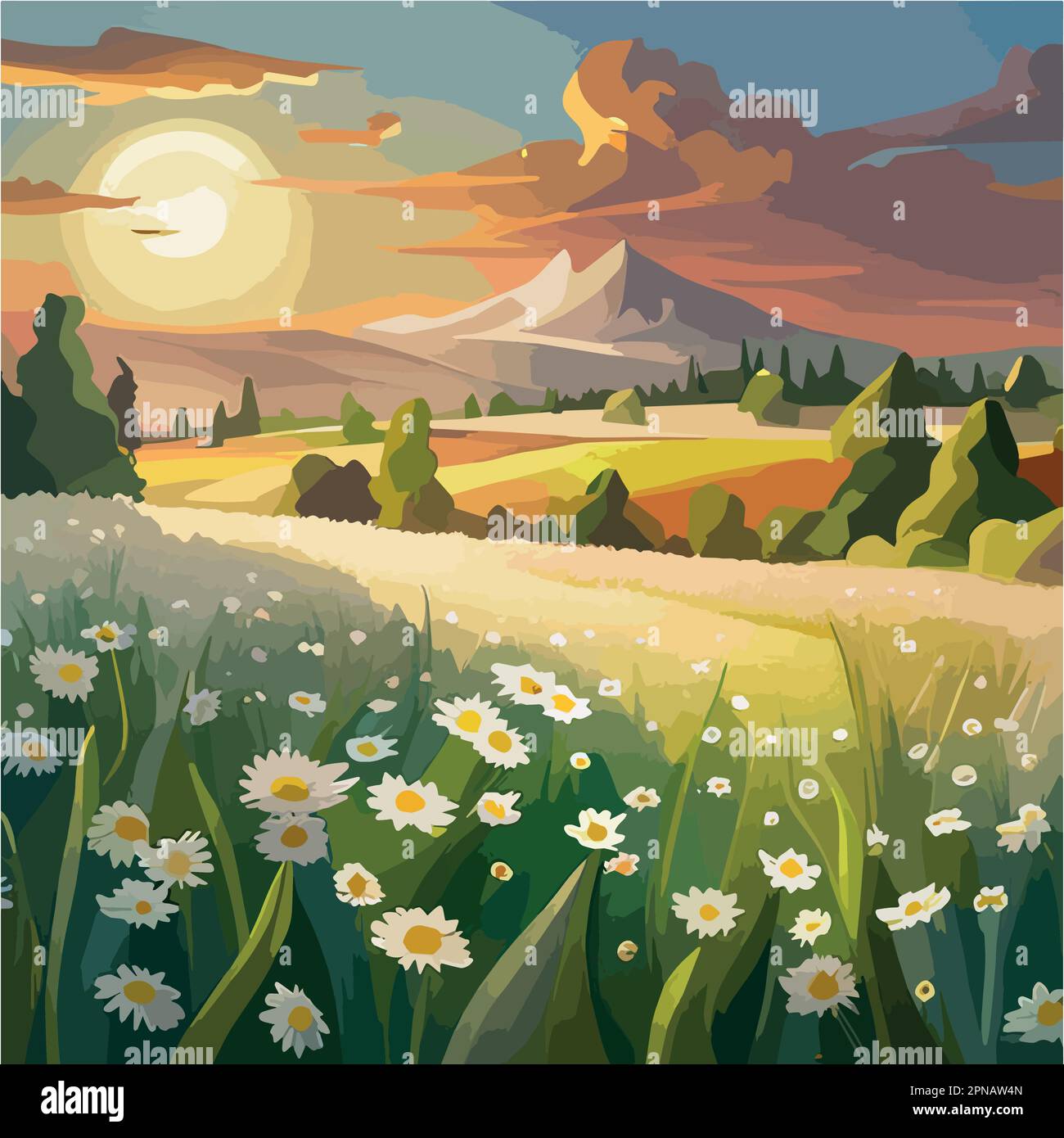 Beauty green setting Stock Vector Images - Alamy