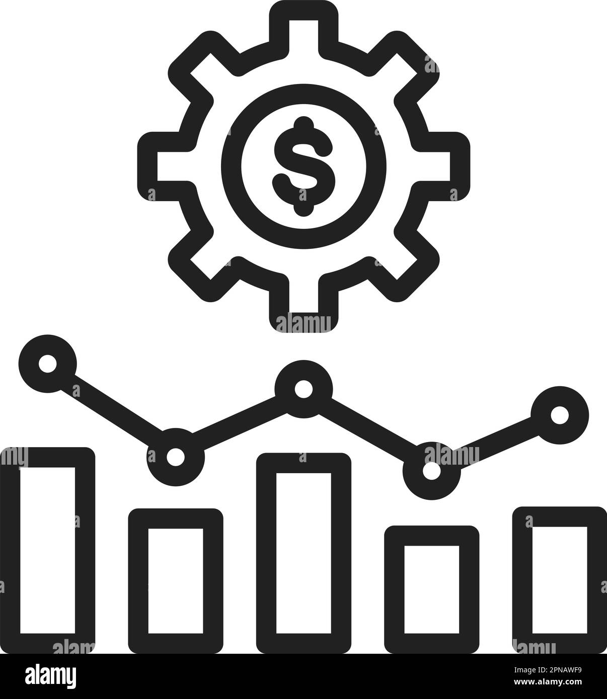 Cost Management icon vector image. Suitable for mobile apps, web apps and print media Stock ...