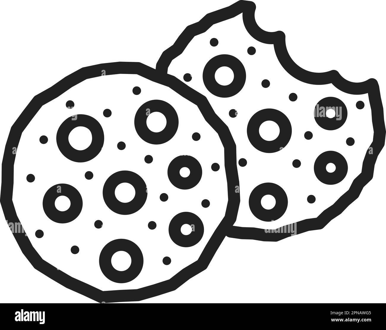 Cookies icon vector image. Suitable for mobile apps, web apps and print ...