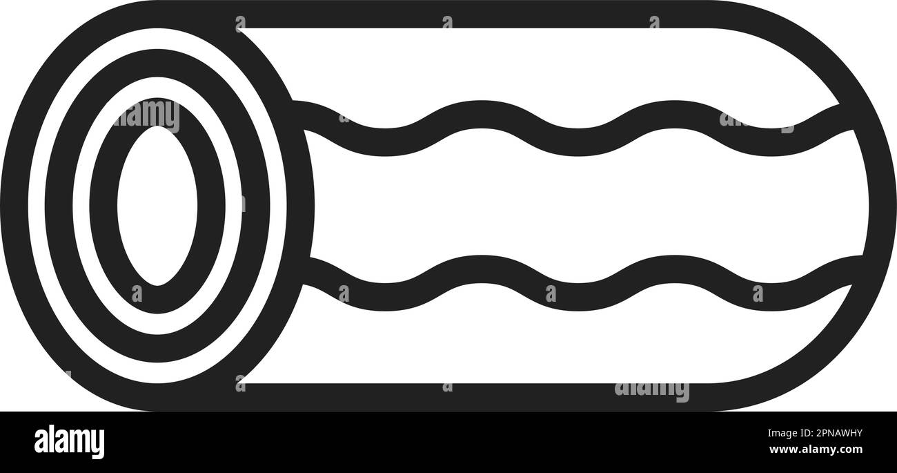 Cream swiss roll icon vector image. Suitable for mobile apps, web apps ...