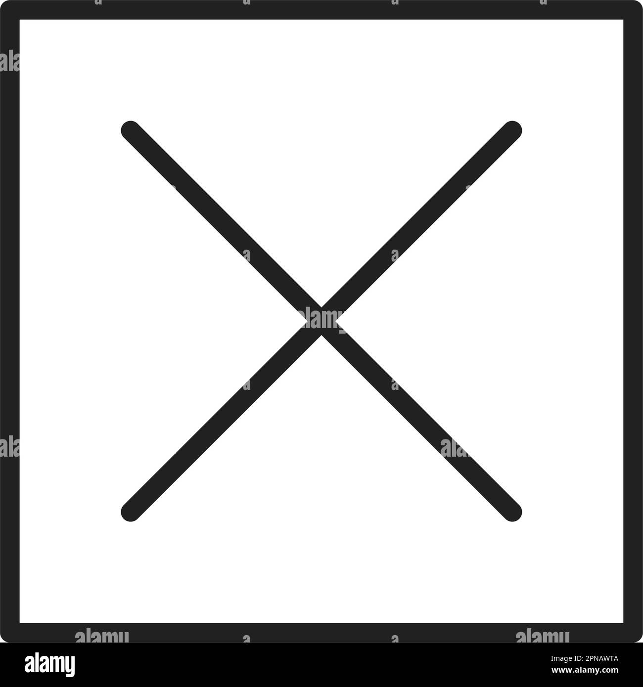 Cross Mark Button icon vector image. Suitable for mobile apps, web apps and print media Stock ...