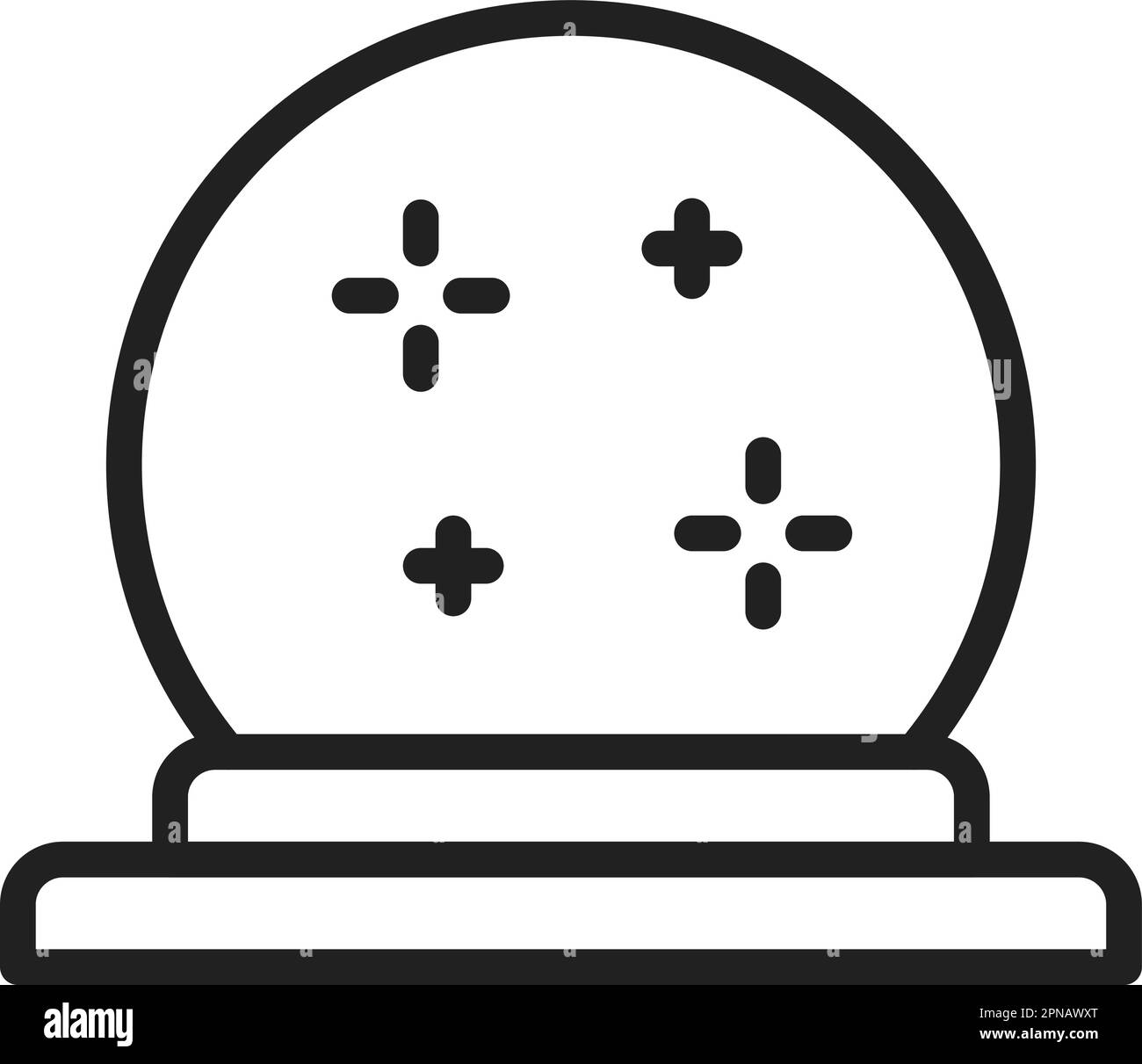 Crystal Ball icon vector image. Suitable for mobile apps, web apps and print media Stock Vector ...