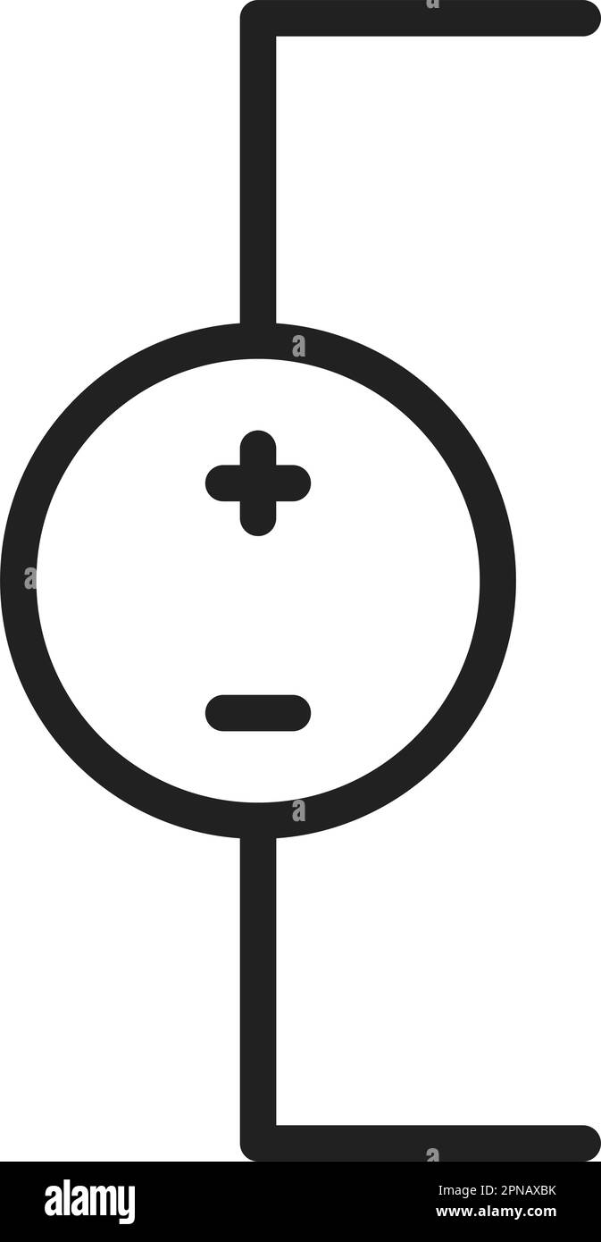 DC Voltage Source icon vector image. Suitable for mobile apps, web apps and print media Stock ...