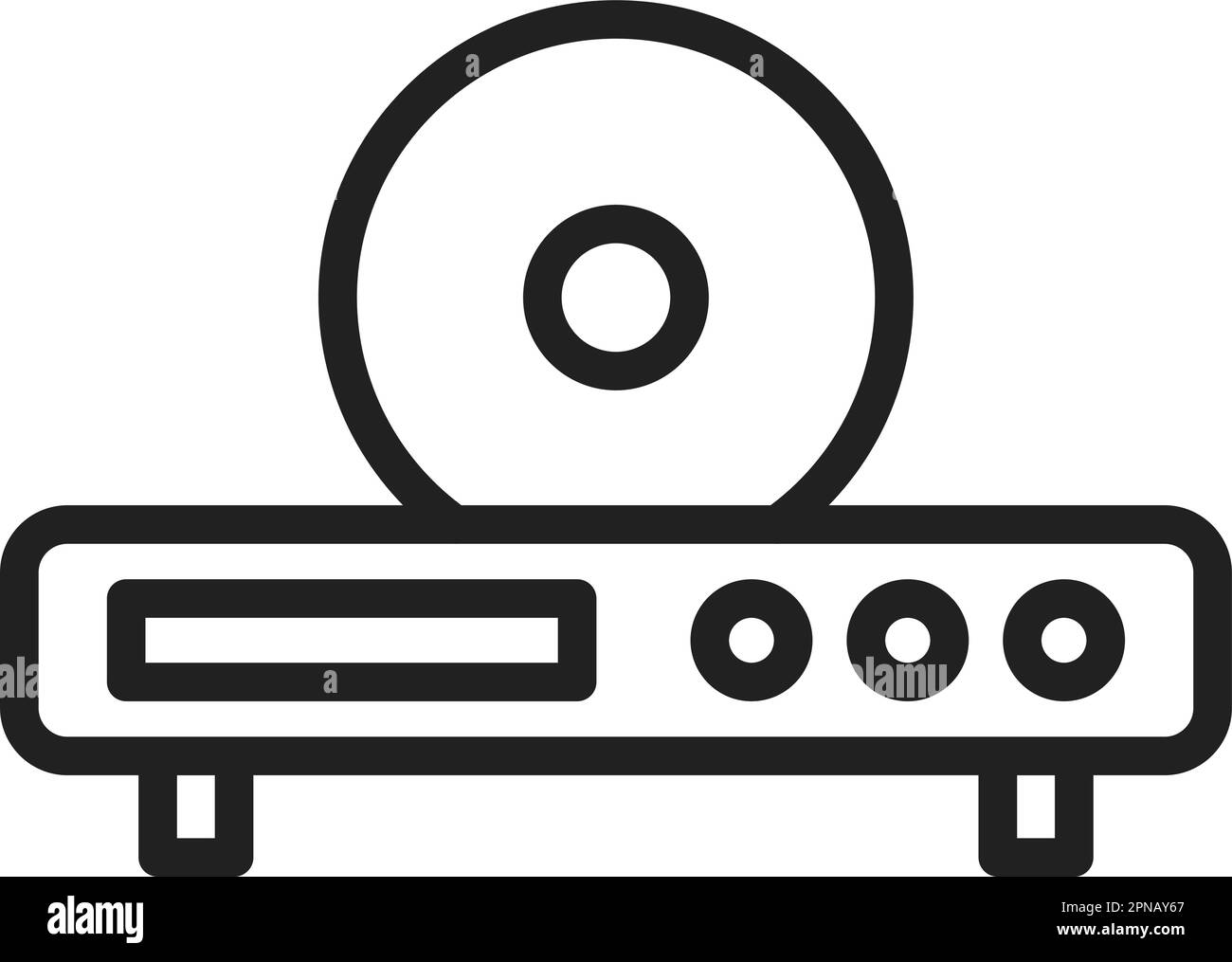 Disc Player icon vector image. Suitable for mobile apps, web apps and print media Stock Vector ...