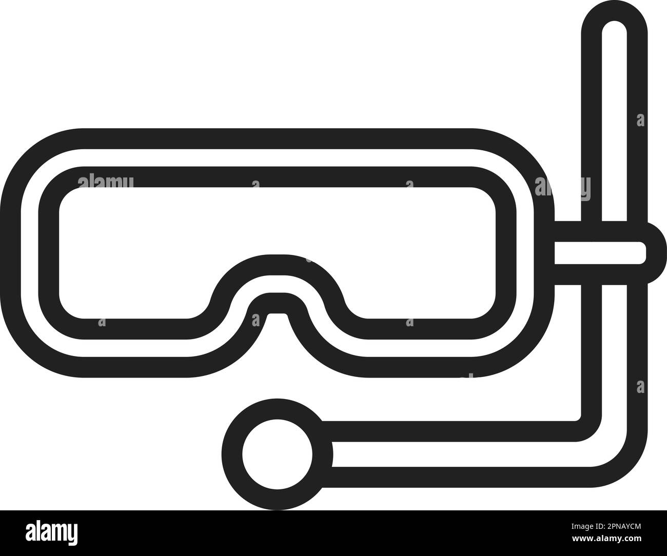 Diving Mask icon vector image. Suitable for mobile apps, web apps and ...