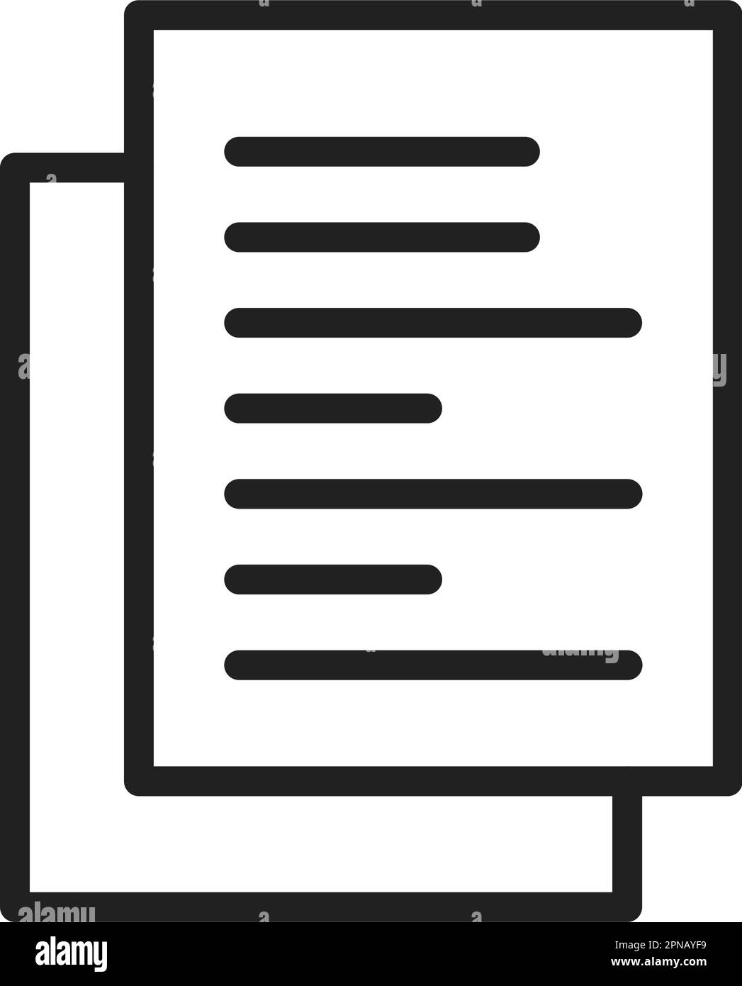 Documents icon vector image. Suitable for mobile apps, web apps and print media Stock Vector ...